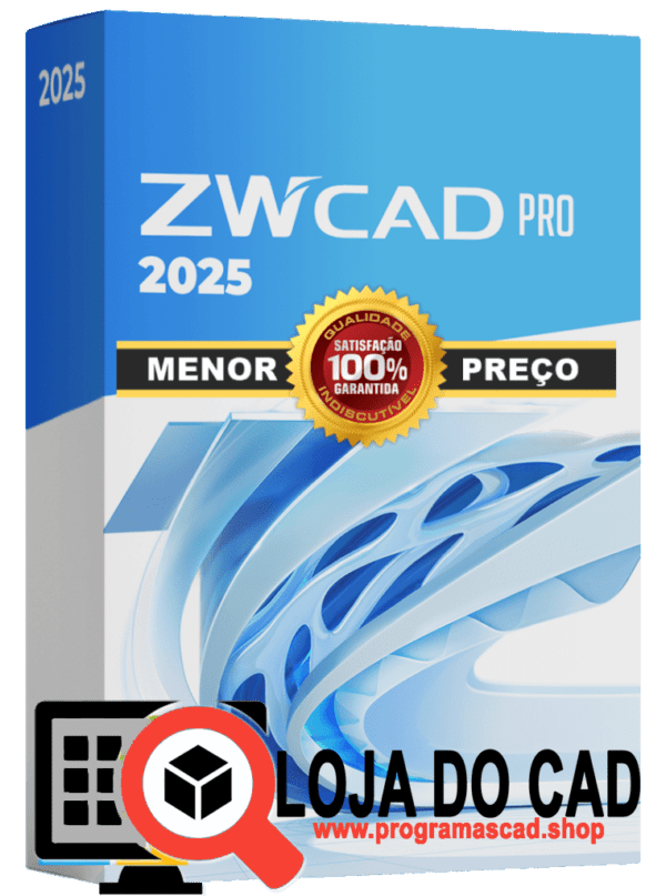 ZWCAD Profissional 2025 Ingles - Loja do CAD