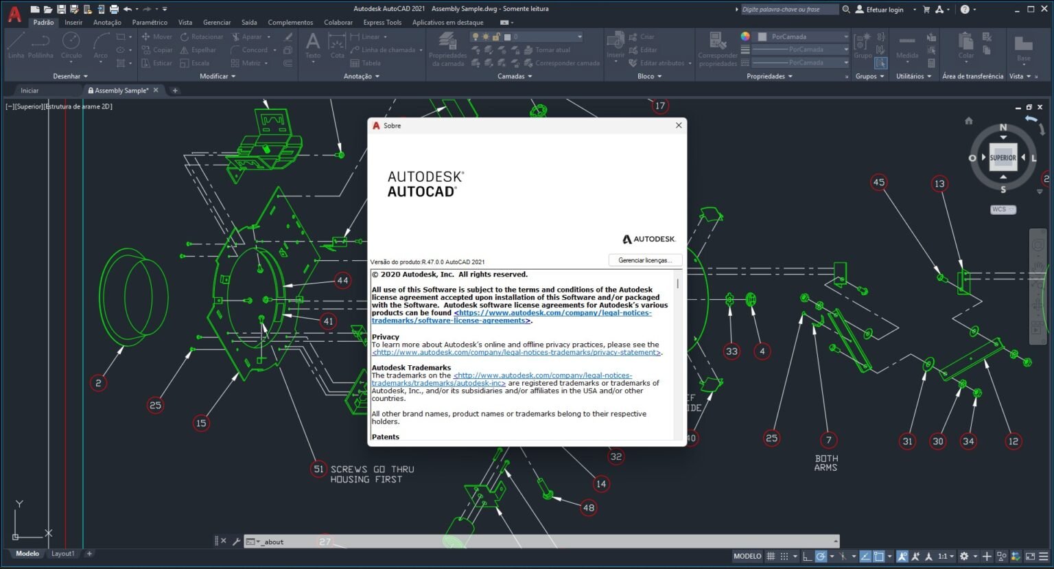 AutoCAD 2021 Ingles e Portugues BR